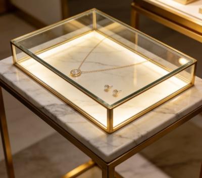 China Customizable Jewelry Display Case with LED Lighting Durable & High Quality for Retail Jewelry Stores for sale