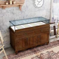 China Custom Wooden Jewelry Display Cabinet with Glass and Premium Wood Finish for sale