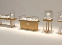 China High-end Jewelry Display Cabinet, Mall Counter Glass Flat Showcase, Custom Luxury Jewelry Shop Display Cabinet for sale