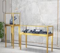China High-end Jewelry Display Cabinet, Mall Counter Glass Flat Showcase, Custom Luxury Jewelry Shop Display Cabinet for sale