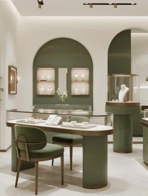 China High End Ultra-clear Glass Jewelry Display Showcase for Jewelry Retail Shop for sale