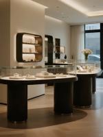China High End Ultra-clear Glass Jewelry Display Showcase for Jewelry Retail Shop for sale