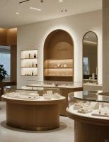 China High End Ultra-clear Glass Jewelry Display Showcase for Jewelry Retail Shop for sale