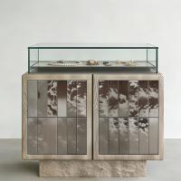 China Commercial Wooden Glass Jewelry Display Cabinet with Lockable Door for sale