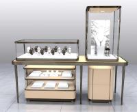 China Customizable Modern Jewelry Display Cabinets with LED Lighting for Luxury Stores & Shopping Malls for sale