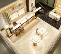 China Luxury Jewelry Consultation Glass Display Case, Premium Glass Showcase for High-End Jewelry Stores for sale