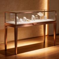 China Modern Minimalist LED Lighting Jewelry Display Solution with Lockable Drawer Commercial Showcase for Jewelry Stores for sale