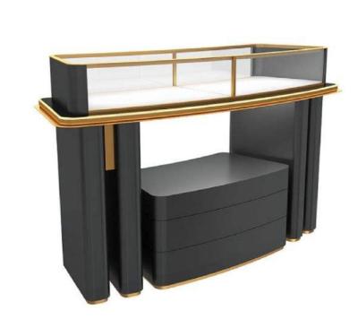 China Customizable LED Acrylic Jewelry Display Cabinet with Integrated Storage Drawers Luxury Boutique Furniture for Jewelry Stores for sale