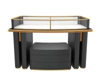 China Customizable LED Acrylic Jewelry Display Cabinet with Integrated Storage Drawers Luxury Boutique Furniture for Jewelry Stores for sale