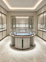 China 1200X550X960MM Jewelry Counter with Tempered Glass Stainless Steel and LED Display Lighting for Retail for sale