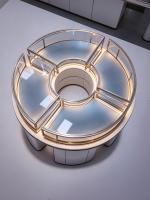 China 1200X550X960MM Jewelry Counter with Tempered Glass Stainless Steel and LED Display Lighting for Retail for sale