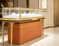 China Upright Display Case with 50kg Per Shelf Weight Capacity Ultra-Clear Low-Reflection Tempered Glass and Built-in High-CRI LED Lighting for sale