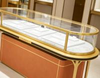 China Upright Display Case with 50kg Per Shelf Weight Capacity Ultra-Clear Low-Reflection Tempered Glass and Built-in High-CRI LED Lighting for sale