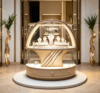 China Upright Display Case with 50kg Per Shelf Weight Capacity and Built-in CRI LED Lighting System Featuring Ultra-Clear Low-Reflection Tempered Glass for sale