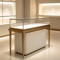 China Tempered Glass And Solid Wood Wall Mounted Display Case With 50kg Per Shelf Weight Capacity And Front Opening Soft-Close Doors for sale
