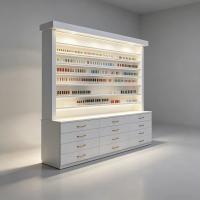 China Wall Mounted Display Case with 50kg Per Shelf Capacity, Front Opening Soft-Close Doors, and Tempered Glass Solid Wood Construction for sale