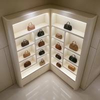China Luxury Front Showcase with 5 Adjustable Glass Shelves Tempered Glass and LED Interior Lighting for Clothing Display for sale