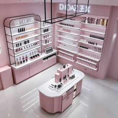 China Upright Display Case with 50kg Per Shelf Weight Capacity, Built-in LED Strip Lights, and Natural Marble Vein Finish for sale