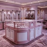 China Wall Mounted Display Case with 50kg Per Shelf Capacity Key Lock and Tempered Glass And Solid Wood Construction for sale
