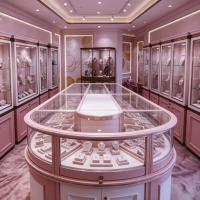 China Wall Mounted Display Case with 50kg Per Shelf Capacity Key Lock and Tempered Glass And Solid Wood Construction for sale
