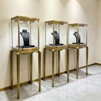China Customized Wall Mounted Display Case with 50kg Per Shelf Weight Capacity Front Opening Soft-Close Doors and Top-mounted LED Spotlights for sale
