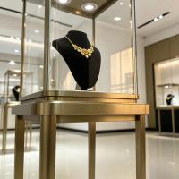 China Customized Luxury Front Showcase with 50kg Shelf Weight Capacity Secure Magnetic Lock and Premium LED Interior Lighting for sale