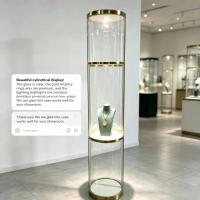 China Wall Mounted Display Case with 50kg Per Shelf Weight Capacity, Adjustable Glass Shelves, and Front Opening Soft-Close Mechanism for sale
