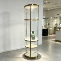 China Wall Mounted Display Case with 50kg Per Shelf Weight Capacity, Adjustable Glass Shelves, and Front Opening Soft-Close Mechanism for sale