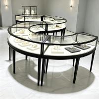 China Easy To Clean Jewelry Display Holders with LED Ceiling Light Made from Eco-friendly Materials for Showrooms for sale