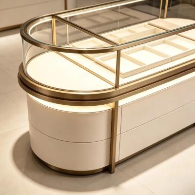 China 60KG Sealed Dust-Proof Easy Clean Jewelry Shop Design and Jewelry Display Case for Luxury Retail Stores for sale