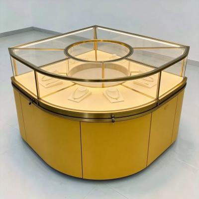 China Customized Shelf Dimensions Jewelry Counter with Modern Fashion Style and Dis-Assemble For Ships Design for sale