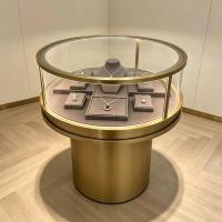 China Wooden Jewelry Counter with Customized Shelf Dimensions and Dis-Assemble Structure in Matte Finish for Storefront Presentation for sale