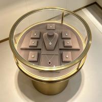 China Wooden Jewelry Counter with Customized Shelf Dimensions and Dis-Assemble Structure in Matte Finish for Storefront Presentation for sale