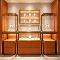 China 120cm X 60cm X 75cm Jewelry Display Table with Solid Back and Lockable Compartments for Secure Jewelry Presentation for sale