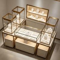 China 120cm X 60cm X 75cm Jewelry Display Table with Solid Back and Lockable Compartments for Secure Jewelry Presentation for sale
