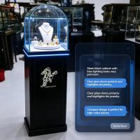 China Customized Upright Display Case 72 Inches H X 36 Inches W X 18 Inches D with Adjustable Glass Shelves and Built-in High-CRI LED Lighting for sale