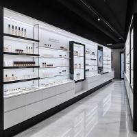 China Luxury Front Showcase with Tempered Glass and Solid Wood Construction 200cm x 80cm x 220cm Front Opening Soft-Close Mechanism for sale