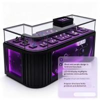 China Luxury Front Showcase with Sliding Glass Doors and Customized Shelf Dimensions Supporting 50kg Per Shelf for sale