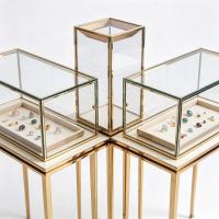 China Low Counter Height Jewelry Display Table with Customized Shelf Dimensions and Built-in Dimmable LED Lighting for sale