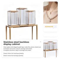 China Low Counter Height Jewelry Display Table with Customized Shelf Dimensions and Built-in Dimmable LED Lighting for sale