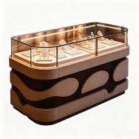 China Customized Shelf Type Jewelry Counter with Installed Lights and No Need Install for Jewelry Stores for sale