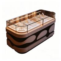 China Customized Shelf Type Jewelry Counter with Installed Lights and No Need Install for Jewelry Stores for sale