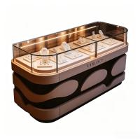 China Customized Shelf Type Jewelry Counter with Installed Lights and No Need Install for Jewelry Stores for sale
