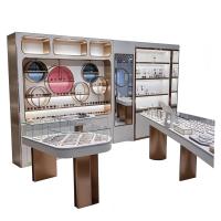 China Wall Mounted Display Case with Built-in High CRI LED Lighting Adjustable Glass Shelves and Solid Back Construction for sale