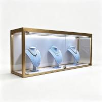 China Lockable Storage Cabinets Island Display Cabinet with 360° Panoramic Circular Design and Anti-reflective Explosion-proof Glass for sale
