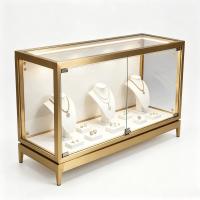 China Lockable Storage Cabinets Island Display Cabinet with 360° Panoramic Circular Design and Anti-reflective Explosion-proof Glass for sale