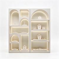 China Wall Mounted Display Case with Adjustable Glass Shelves and Built-in High CRI LED Lighting in Matte Black Stainless Steel Frame for sale