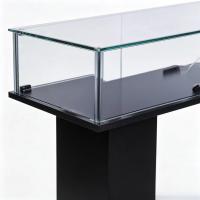 China 360° Panoramic Circular Design Island Display Cabinet with Anti-reflective Explosion-proof Glass and Large Lockable Storage Cabinets for sale