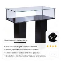 China 360° Panoramic Circular Design Island Display Cabinet with Anti-reflective Explosion-proof Glass and Large Lockable Storage Cabinets for sale