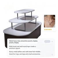 China Modern Anti-reflective Glass Kitchen Island Display Unit with 360° Panoramic Circular Design and Dimmable Brightness Lighting for sale